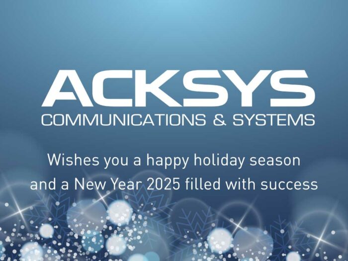 Best wishes from ACKSYS Communications & Systems! - Acksys